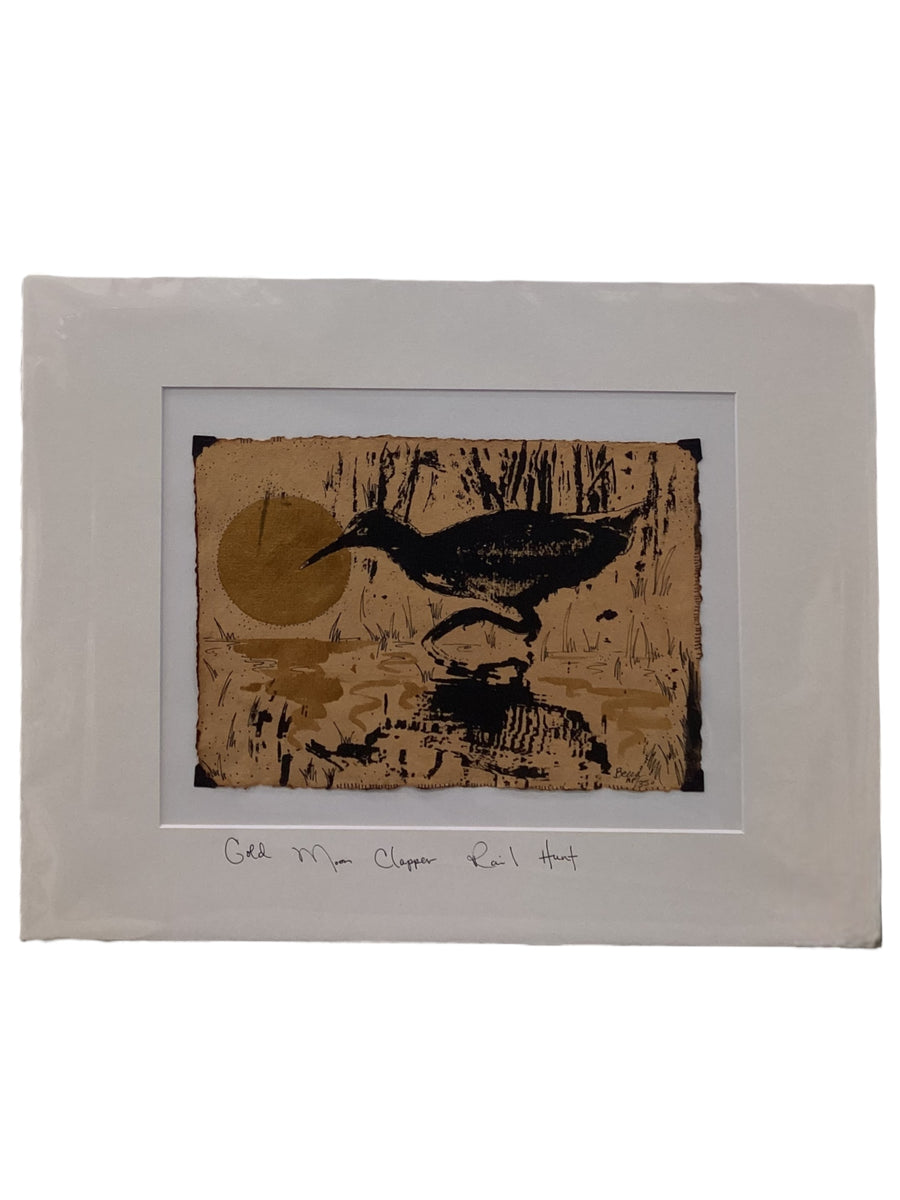 Gold Moon Clapper Rail Hunt - Original - 16" x 20" – Wild Oats & Billy ...