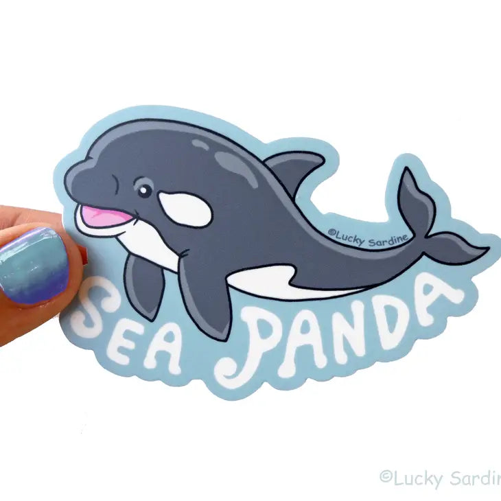 Sea Panda, Orca, Killer Whale Sticker – Wild Oats & Billy Goats NSB