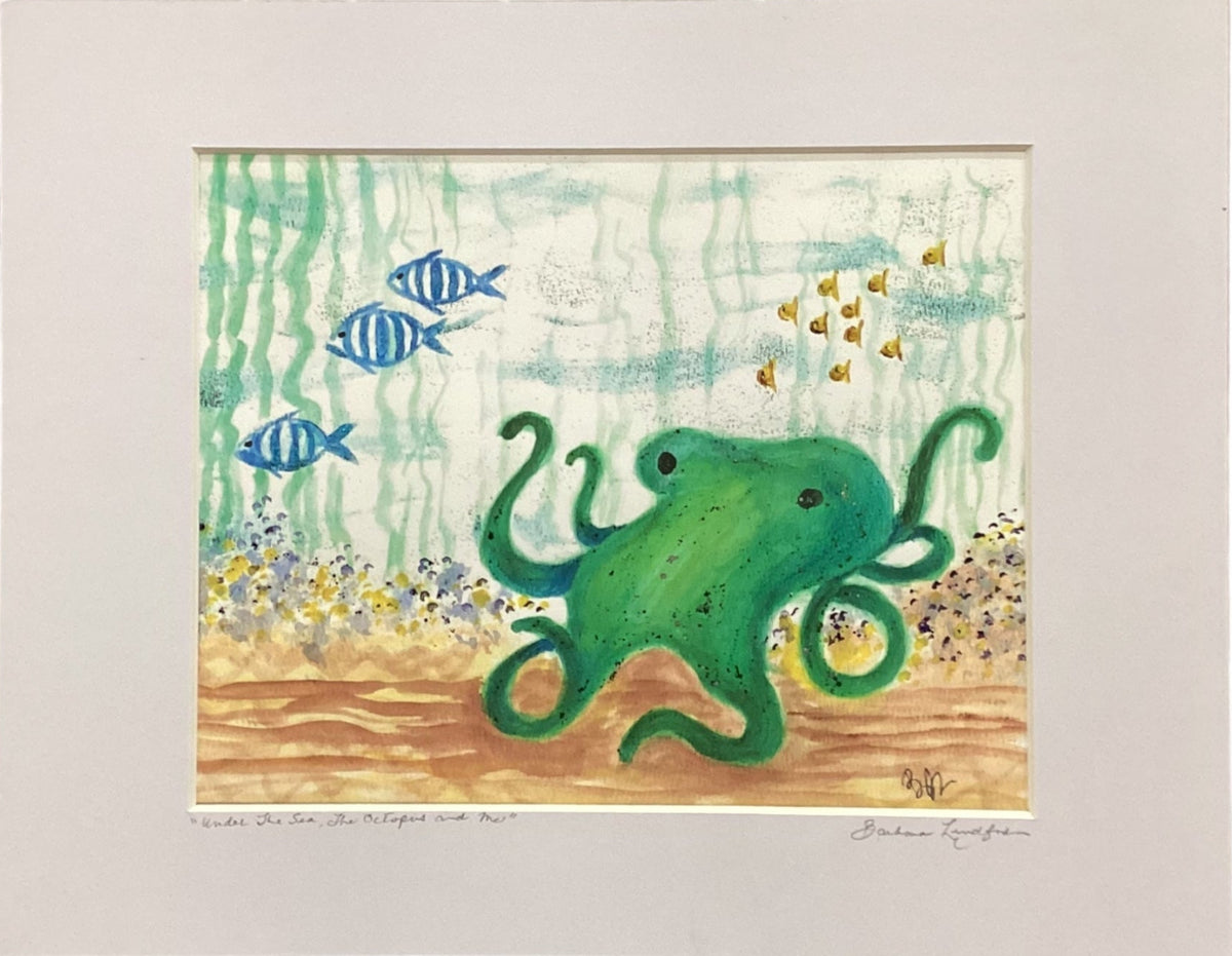 Under the Sea, The Octopus and Me - 8" x 10" – Wild Oats & Billy Goats NSB