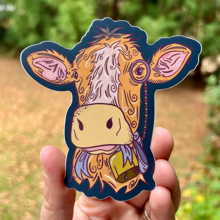 Curious Cow Sticker – Wild Oats & Billy Goats NSB