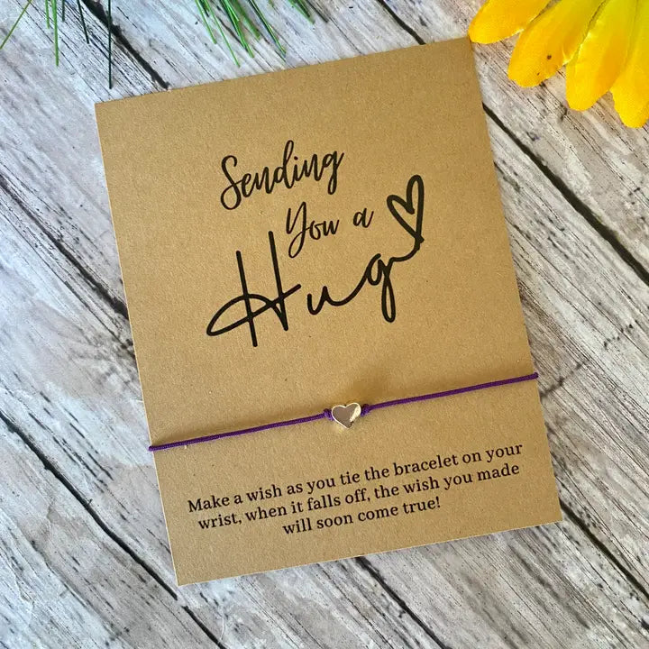 Sending You A Hug Wish Bracelet – Wild Oats & Billy Goats NSB