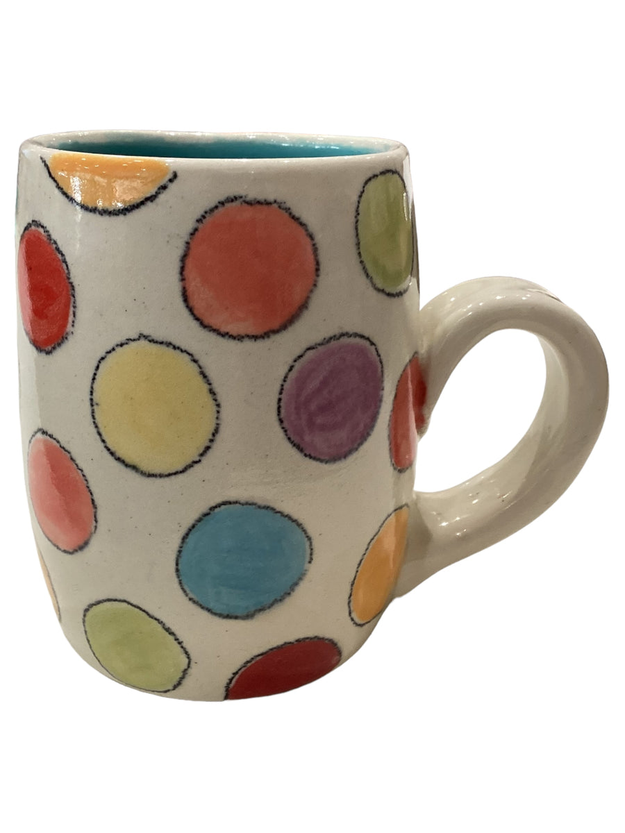 Large Polka Dot Mug - Multi-Color – Wild Oats & Billy Goats NSB
