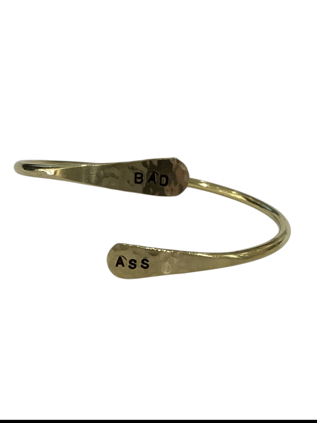 Gold Stamped Bangle - Bad Ass – Wild Oats & Billy Goats NSB