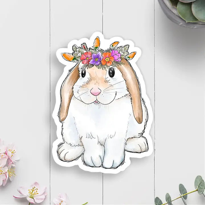 Bunny Vinyl Sticker – Wild Oats & Billy Goats NSB