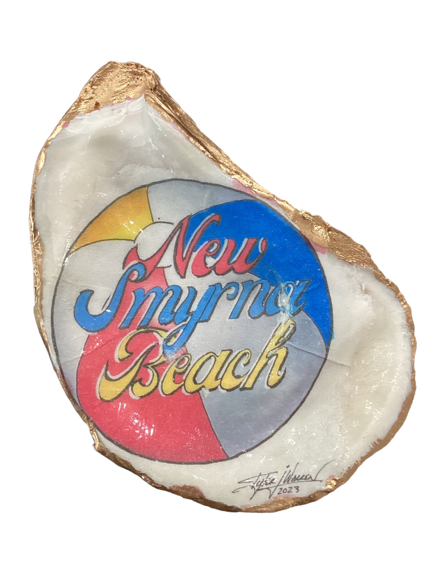 Oyster Shell - NSB Beach Ball – Wild Oats & Billy Goats NSB