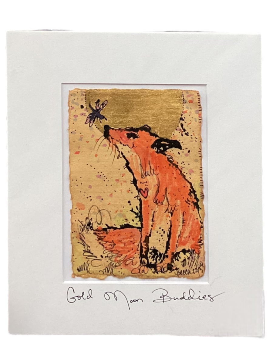 Gold Moon Buddies - Original - 8" x 10" – Wild Oats & Billy Goats NSB