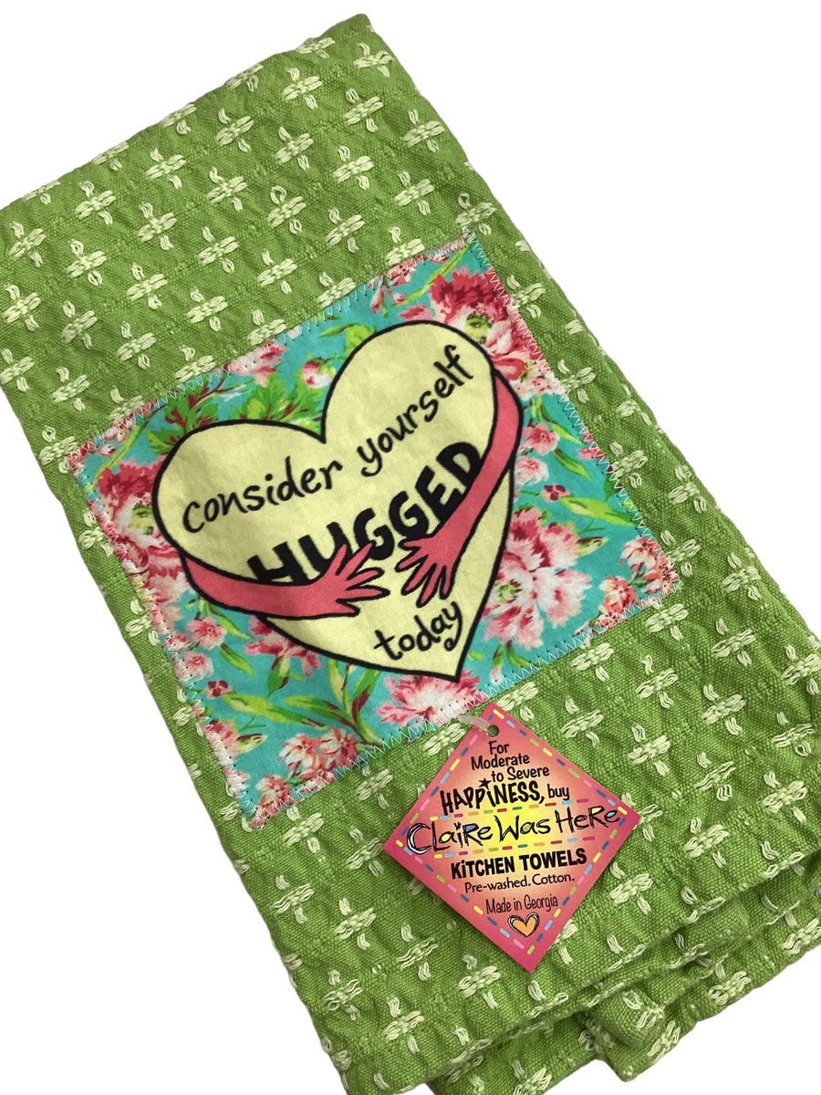 #2 Tea Towel - Hugged – Wild Oats & Billy Goats NSB