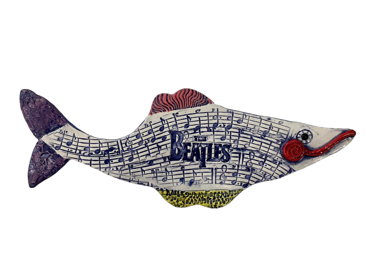 Ceramic Fish - The Beatles - Navy – Wild Oats & Billy Goats NSB