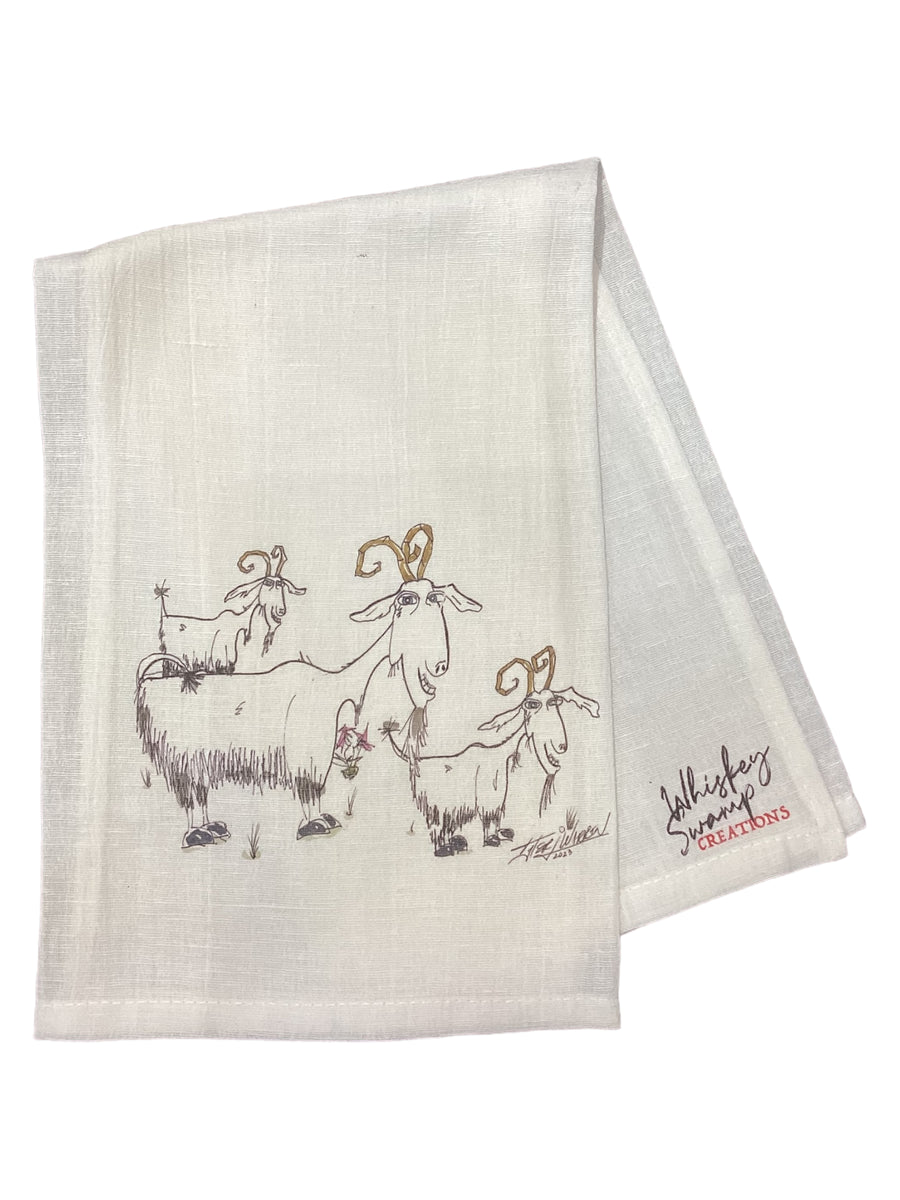 Triple Billies Tea Towel – Wild Oats & Billy Goats NSB