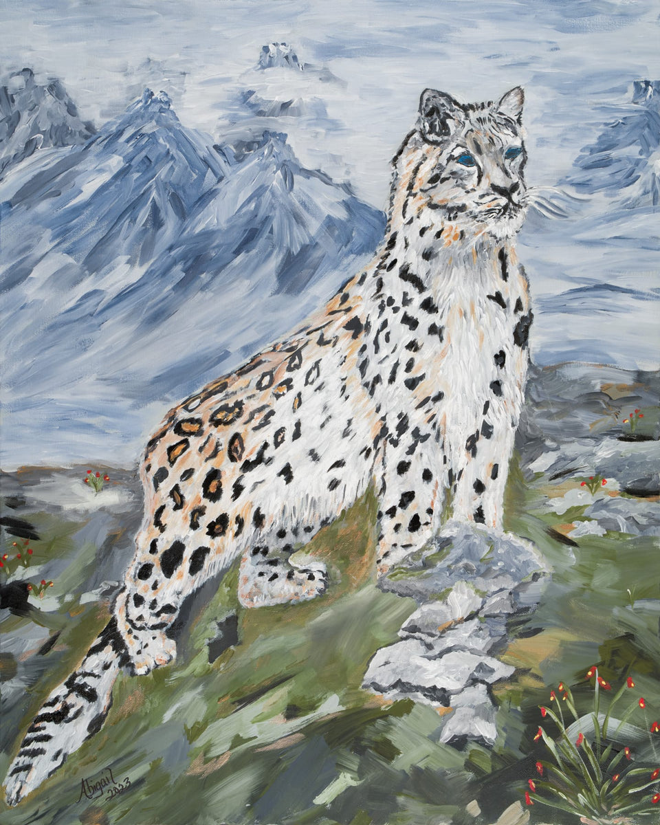 Snow Leopard - Print – Wild Oats & Billy Goats NSB