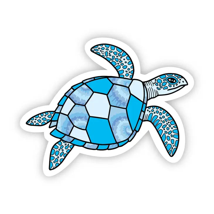 Sea Turtle Blue Aesthetic Sticker – Wild Oats & Billy Goats NSB