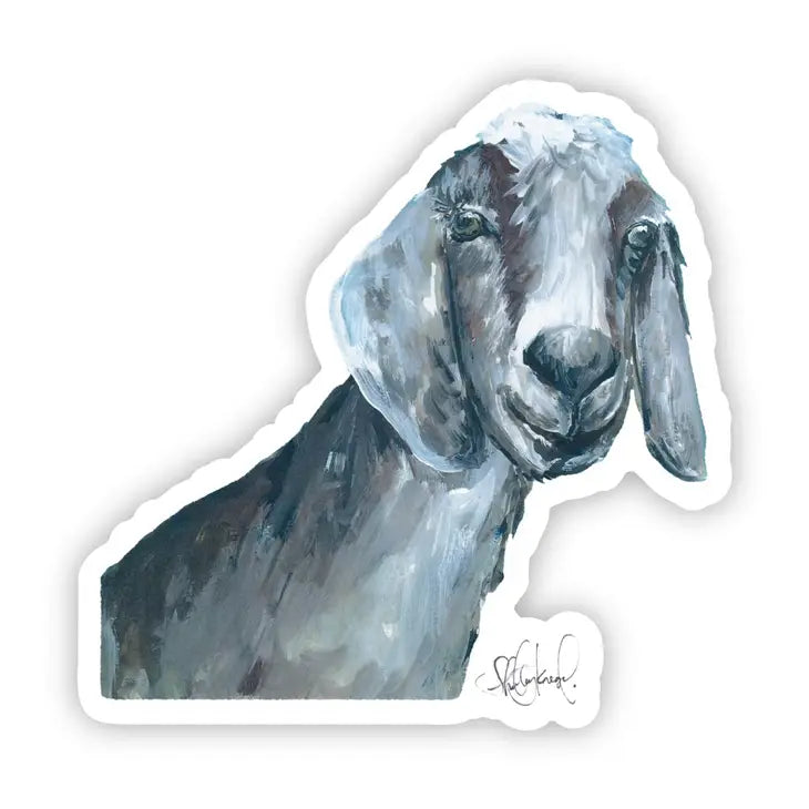 Goat Watercolor Sticker – Wild Oats & Billy Goats NSB