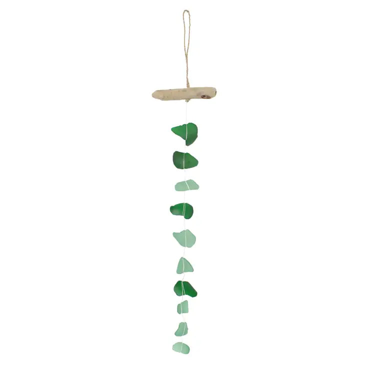 Green Tumbled Glass String – Wild Oats & Billy Goats NSB