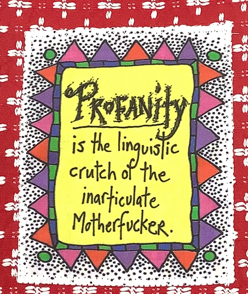 #80 Tea Towel - Profanity – Wild Oats & Billy Goats NSB